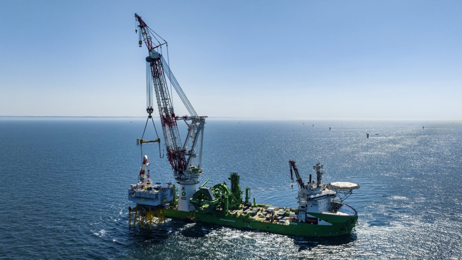 DEME’s next-generation vessel ‘Orion’ successfully installs the Fécamp ...